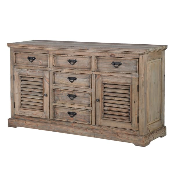Colette Reclaimed Louvred Sideboard – Avoir Interiors